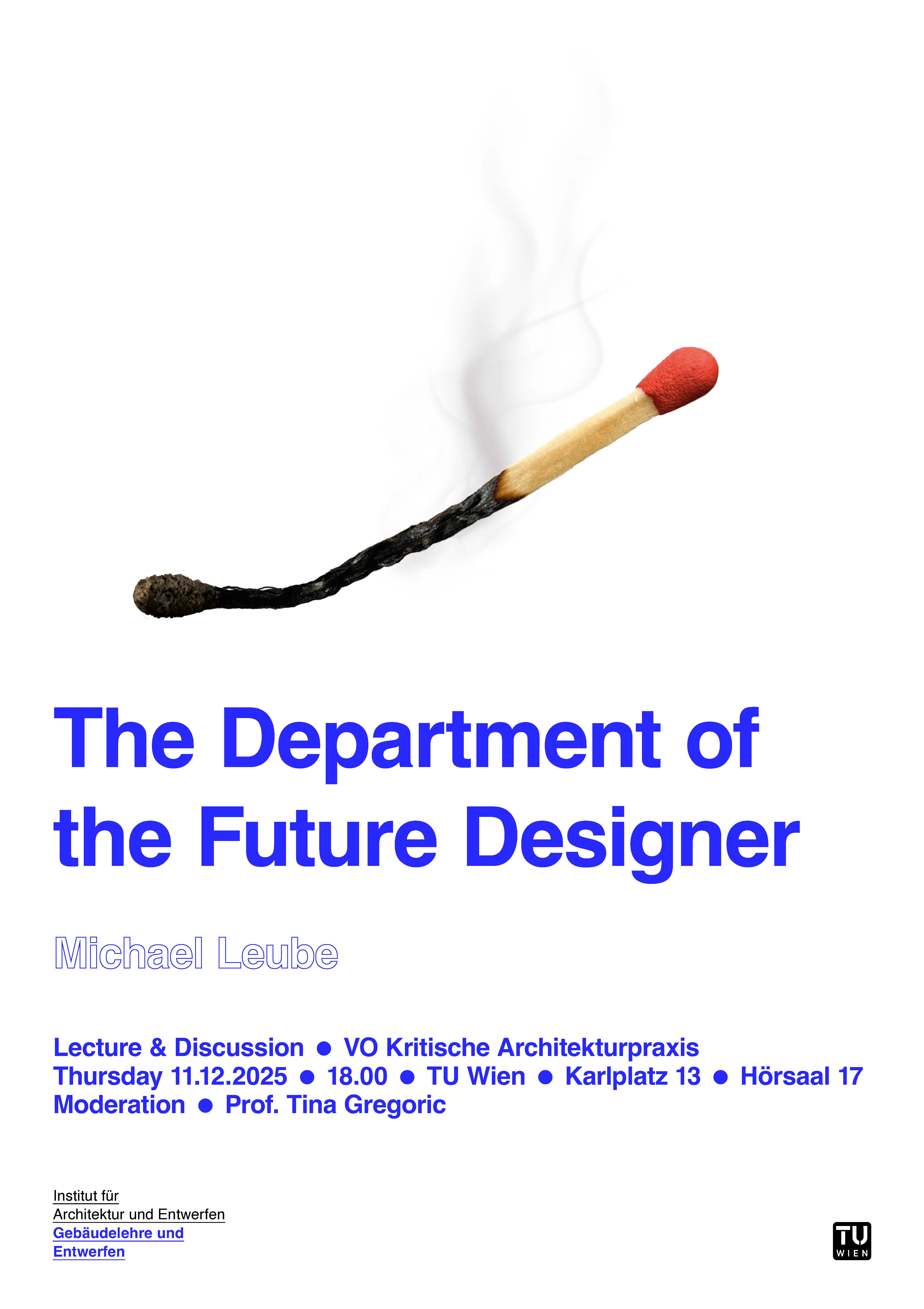 Lecture: Michael Leube · INSTITUTE OF ARCHITECTURAL DESIGN